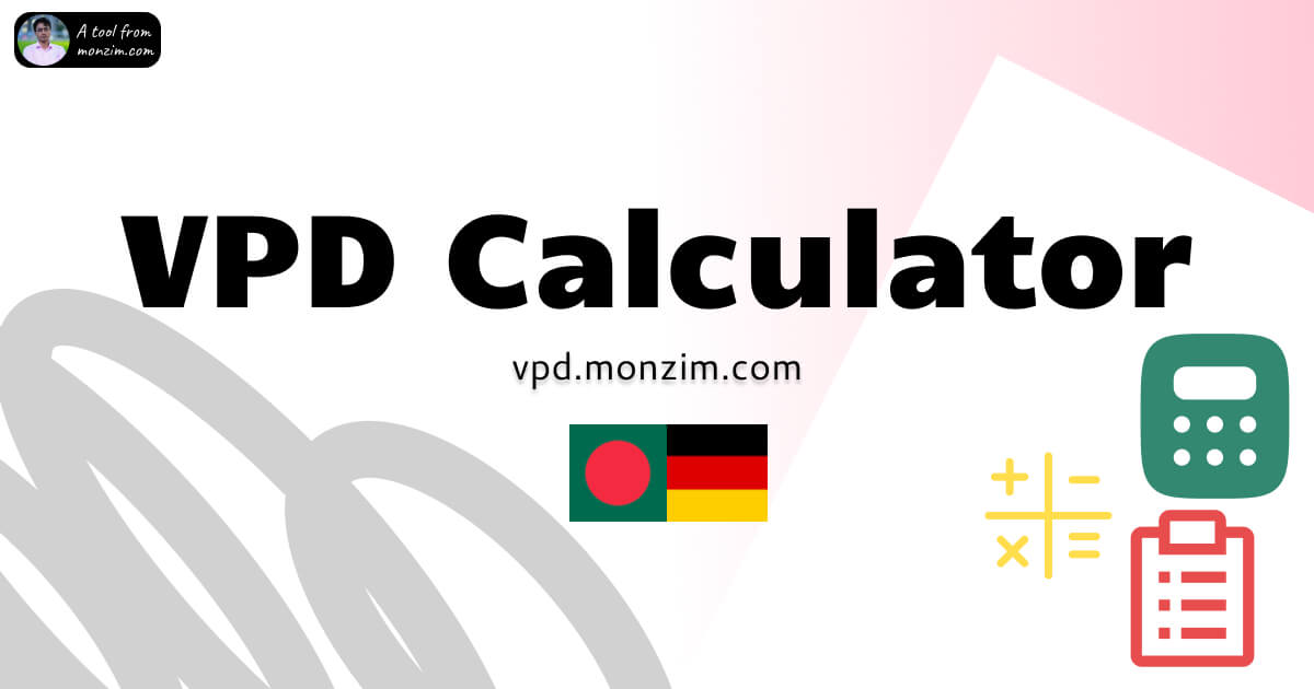 VPD Calculator | Powered by monzim.com